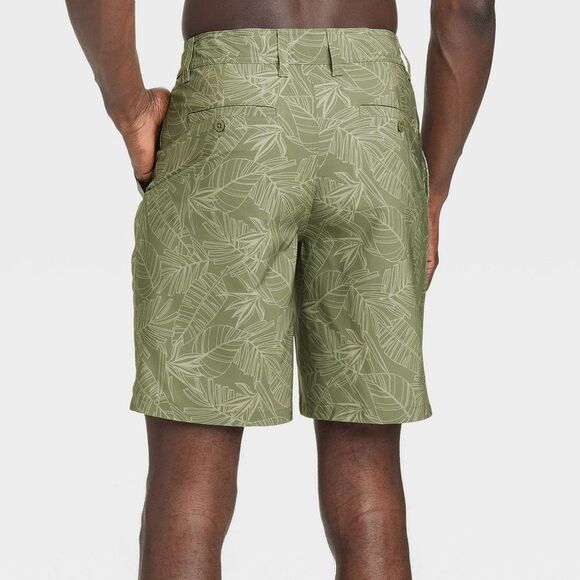 Goodfellow & Co | Swim | Goodfellow Co Mens 9 Leaf Print Hybrid Swim ...